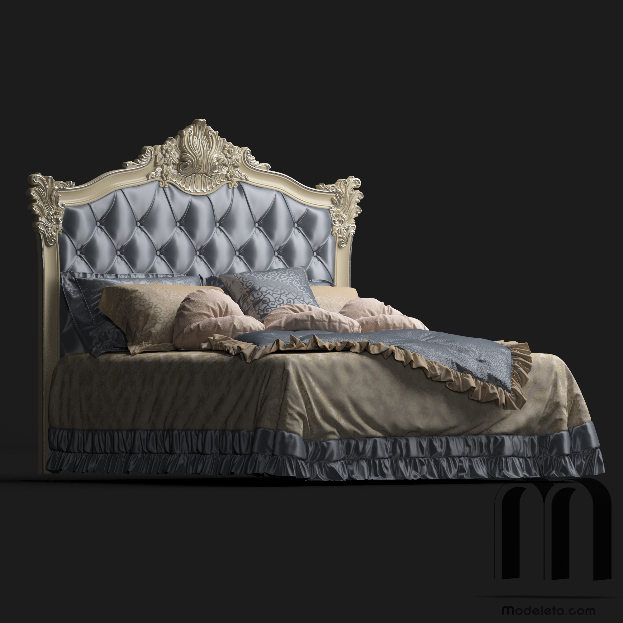 تخت خواب کلاسیک شماره 009 – Modeleto