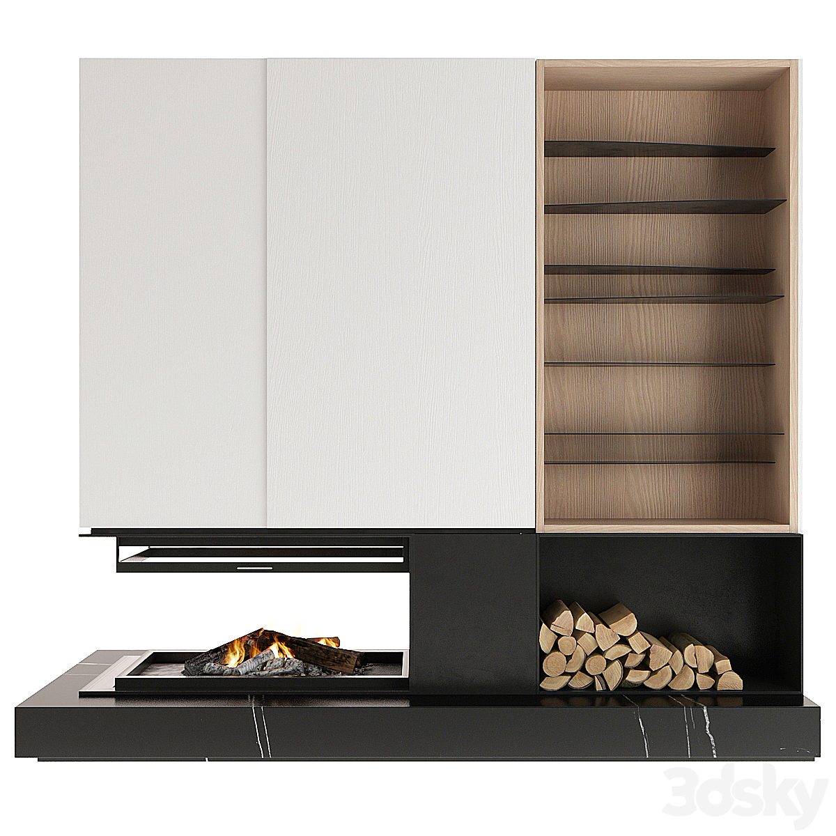 شومینه مدرن شماره 004 - Modeleto