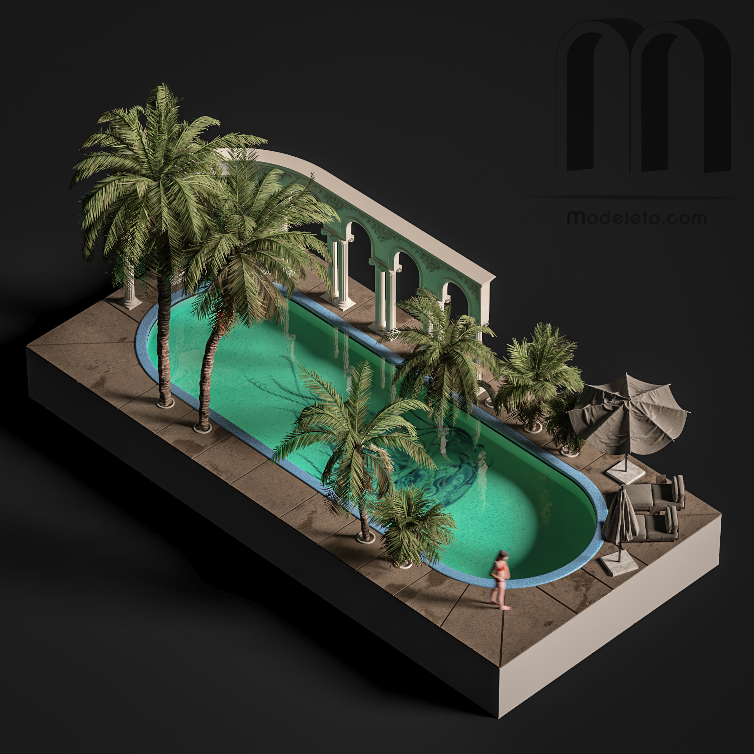 استخر - Modeleto