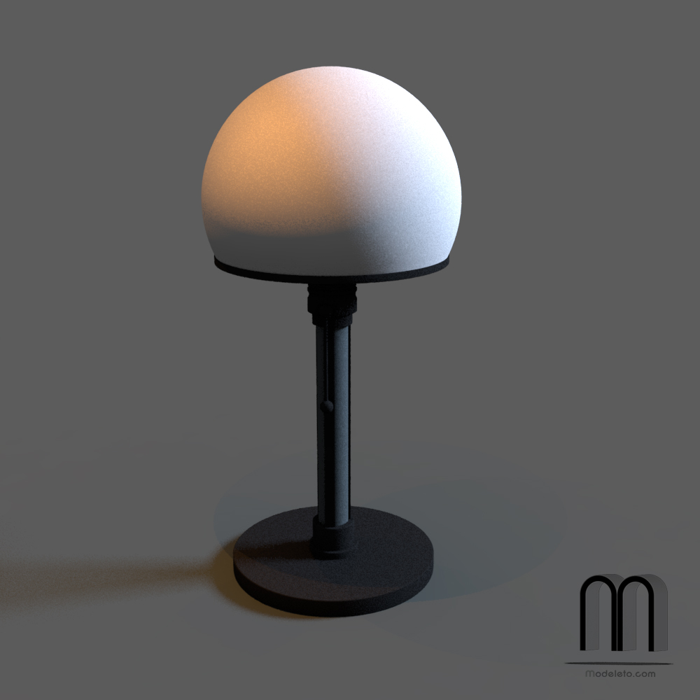 آبجکت آباژور مدرن شماره 011 - Modeleto