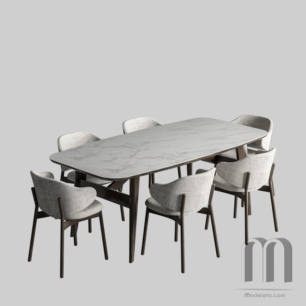 میز نهار خوری مدرن شماره 027 - Modeleto