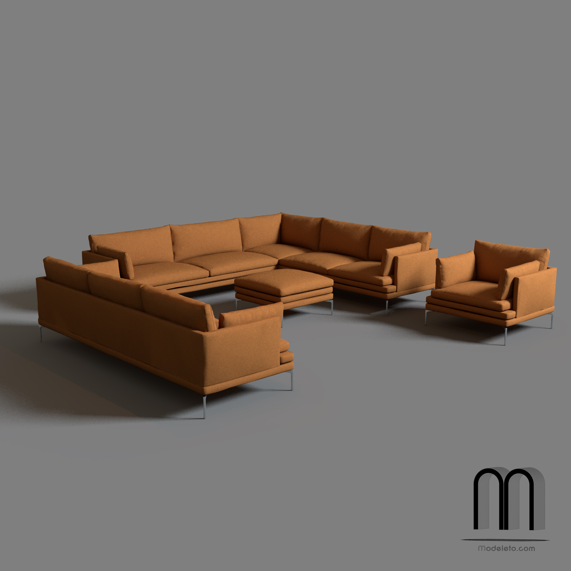 کاناپه مدرن شماره 092 - Modeleto